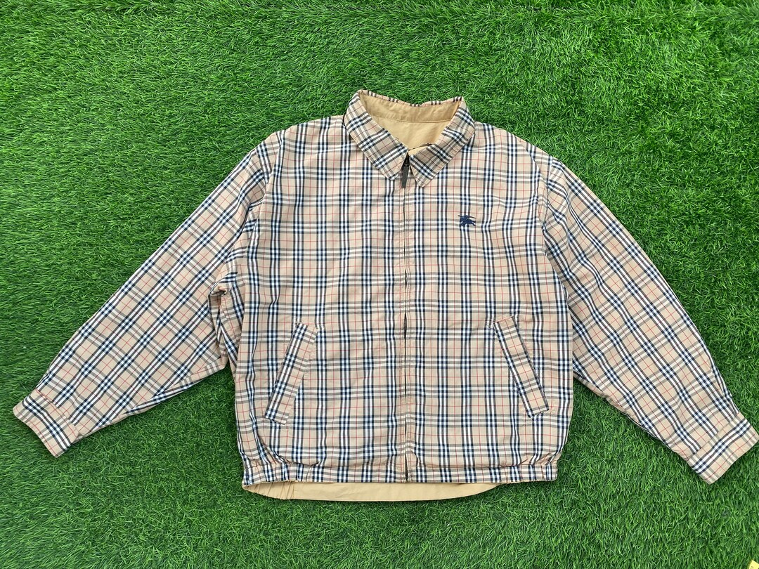 Vintage Burberry Iconic Nova Check Casuals Reversible Jacket - Etsy
