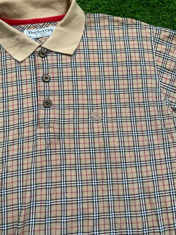 Vintage Burberry Iconic Nova Check Polo Shirt - Gem