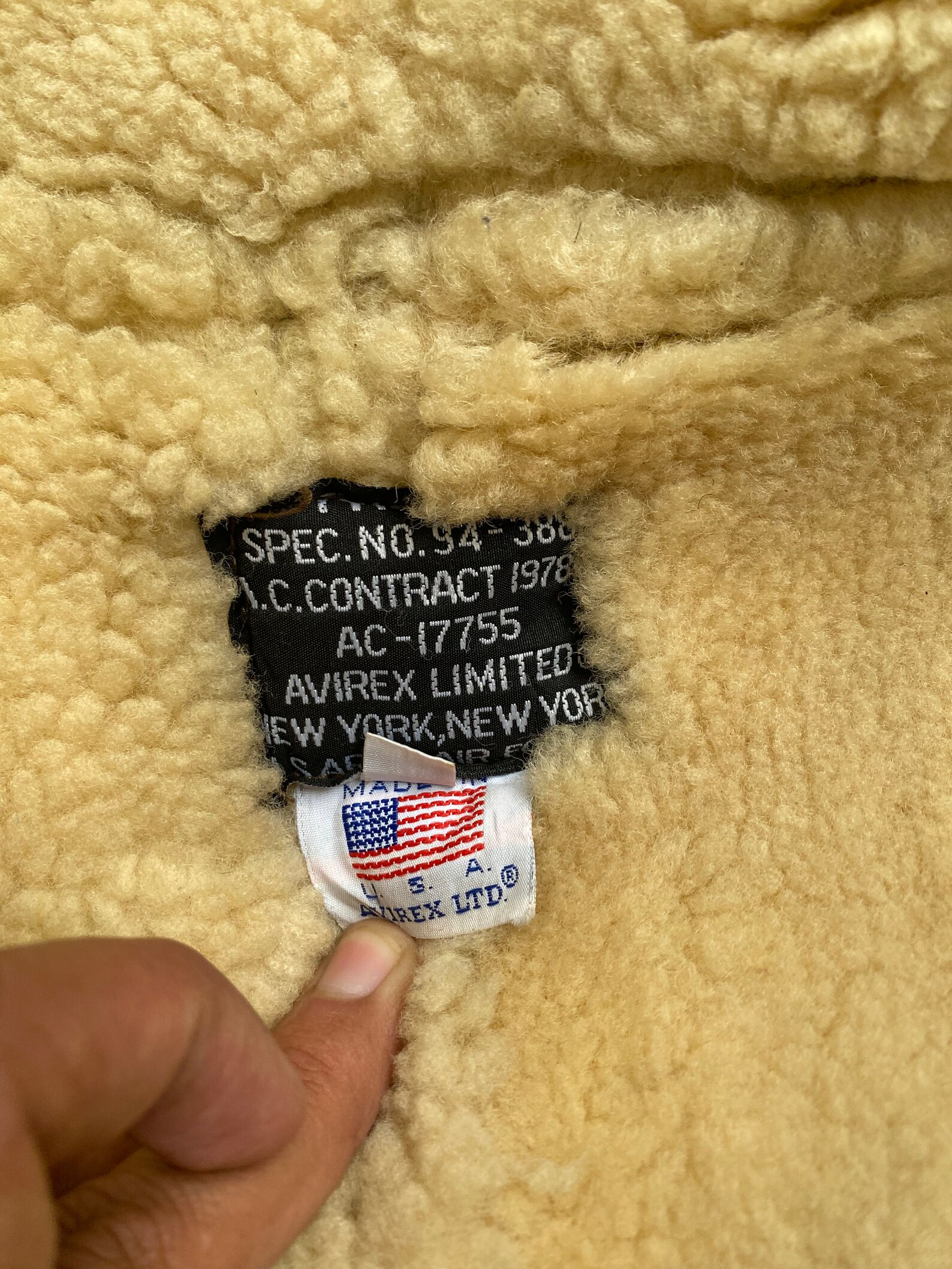 Vintage Avirex B6 Shearling Leather Jacket - Etsy