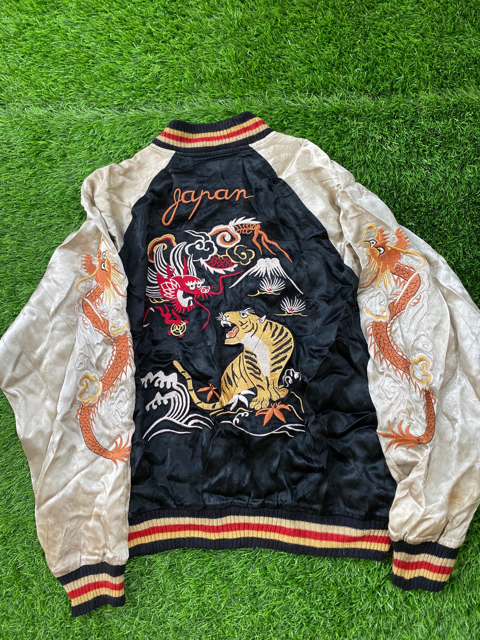 Houston Souvenir Sukajan Jacket Tiger Dragon - Etsy