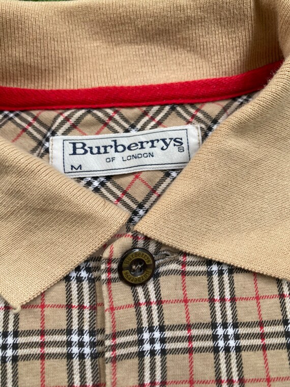 Vintage Burberry Iconic Nova Check Polo Shirt - Gem