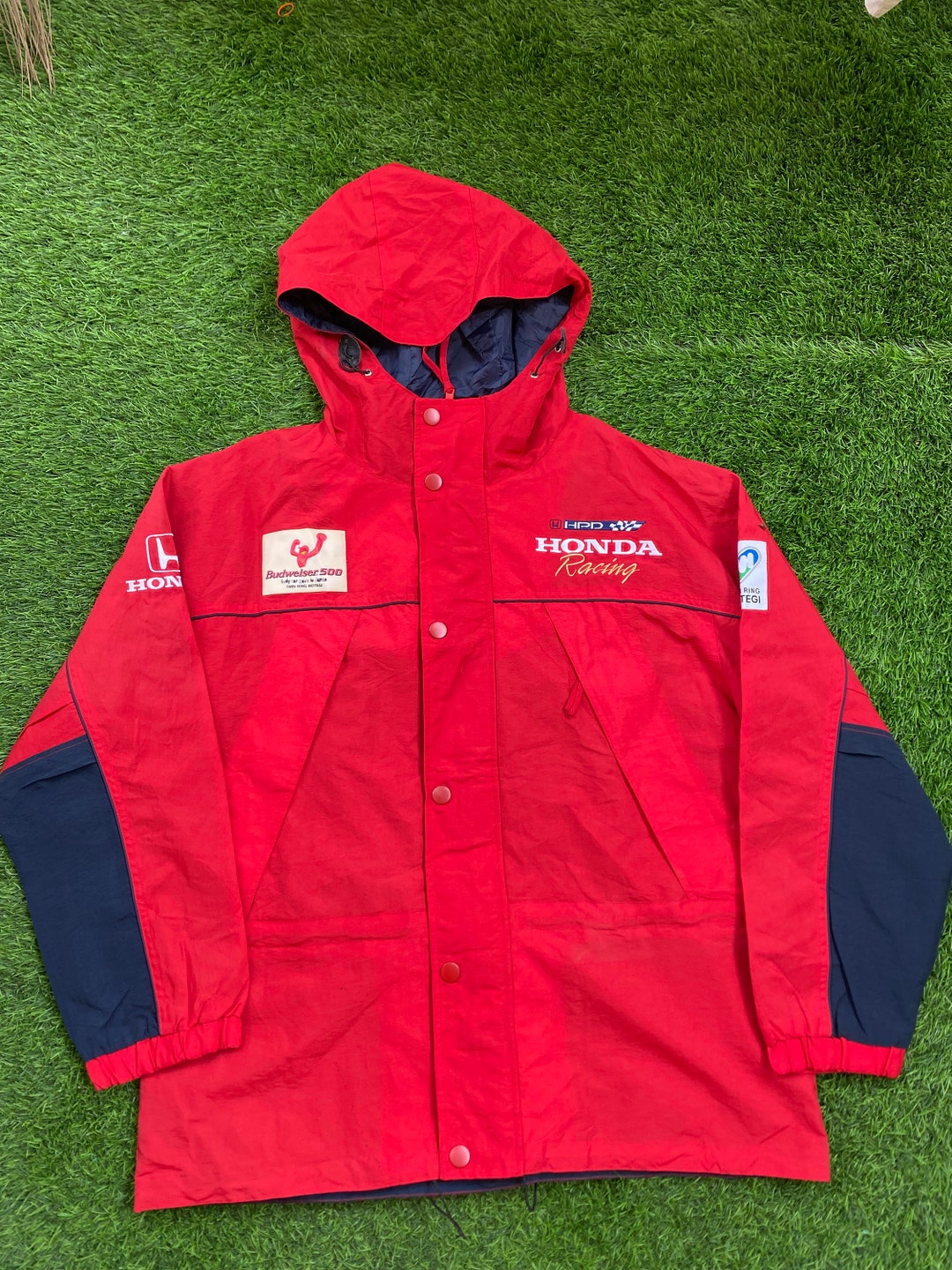 Vintage Honda Racing Hoodie Windbreaker Jacket - Etsy