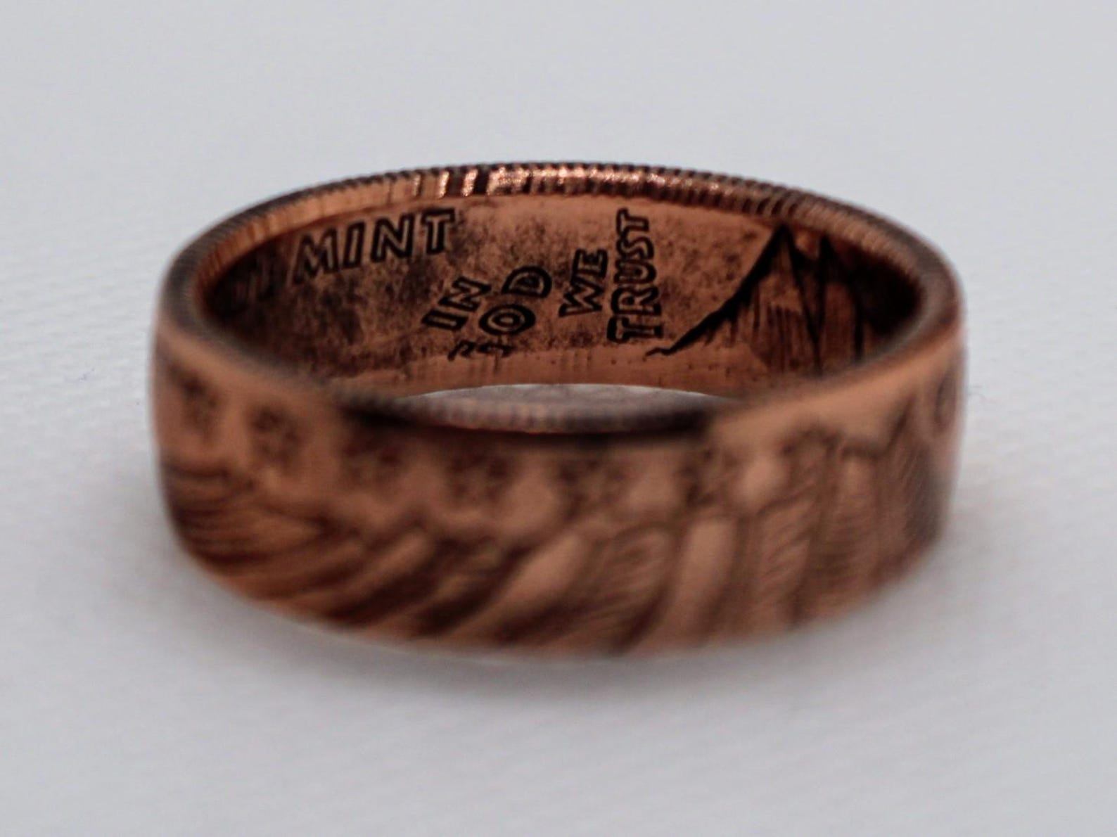 1929 Copper Indian Head Design Coin Rings - Etsy