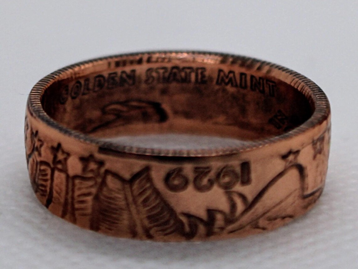 1929 Copper Indian Head Design Coin Rings - Etsy