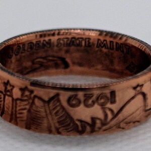 1929 Copper Indian Head Design Coin Rings - Etsy