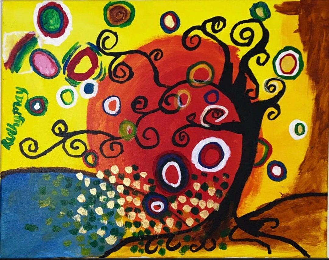 Abstract Painting, Tree of Life - Etsy