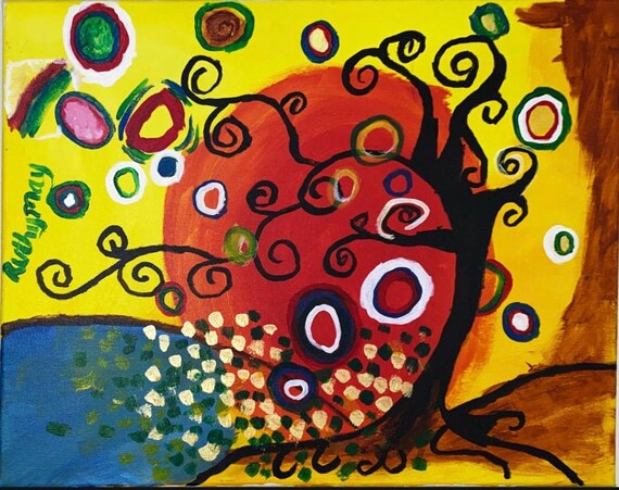 Abstract Painting Tree of Life - Etsy