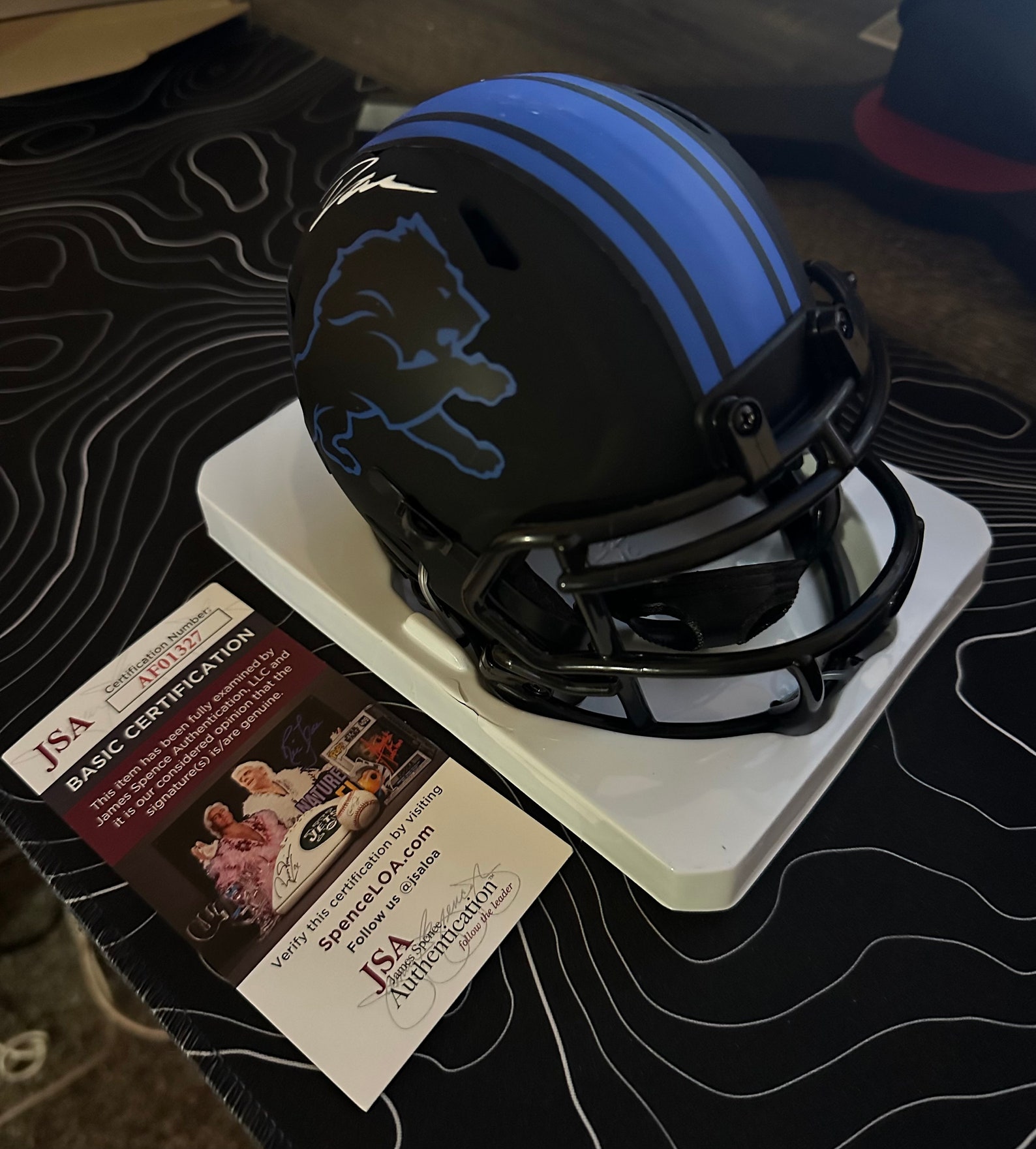 Dandre Swift Autographed Mini Helmet JSA COA - Etsy