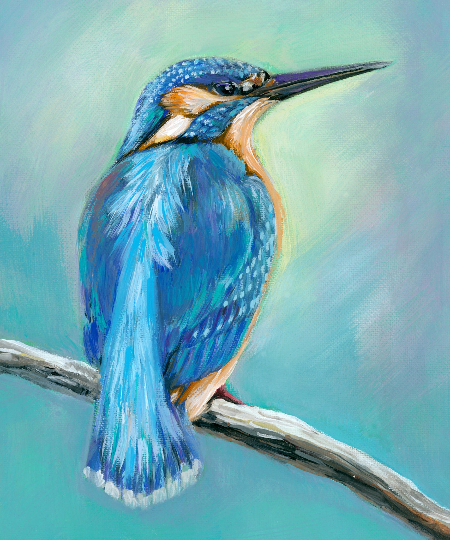 Acrylic Bird Paintings, Birds Decor, Wall Art Set of 3, Farmhouse Decor ...