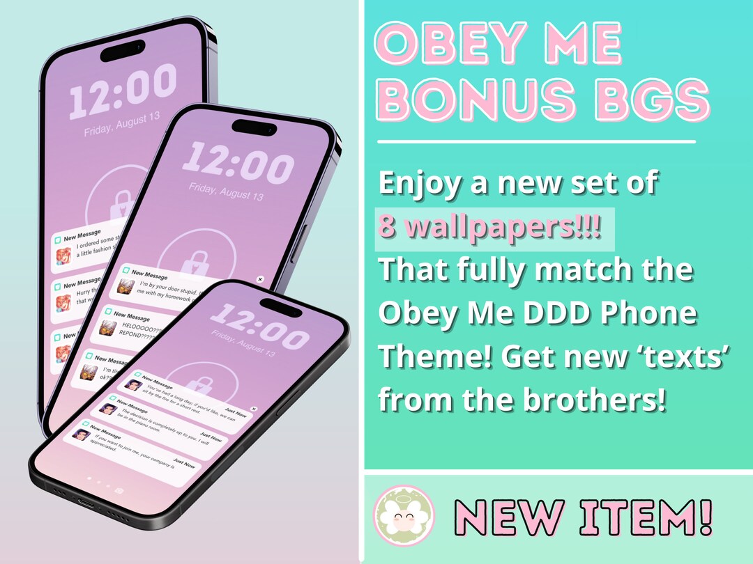 Obey Me Aesthetic Phone Theme Extra Wallpapers - Etsy