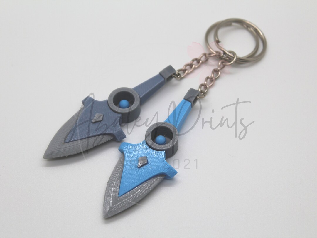 Jett Pocket Knife Buddy VALORANT Gun Buddy Keychains - Etsy
