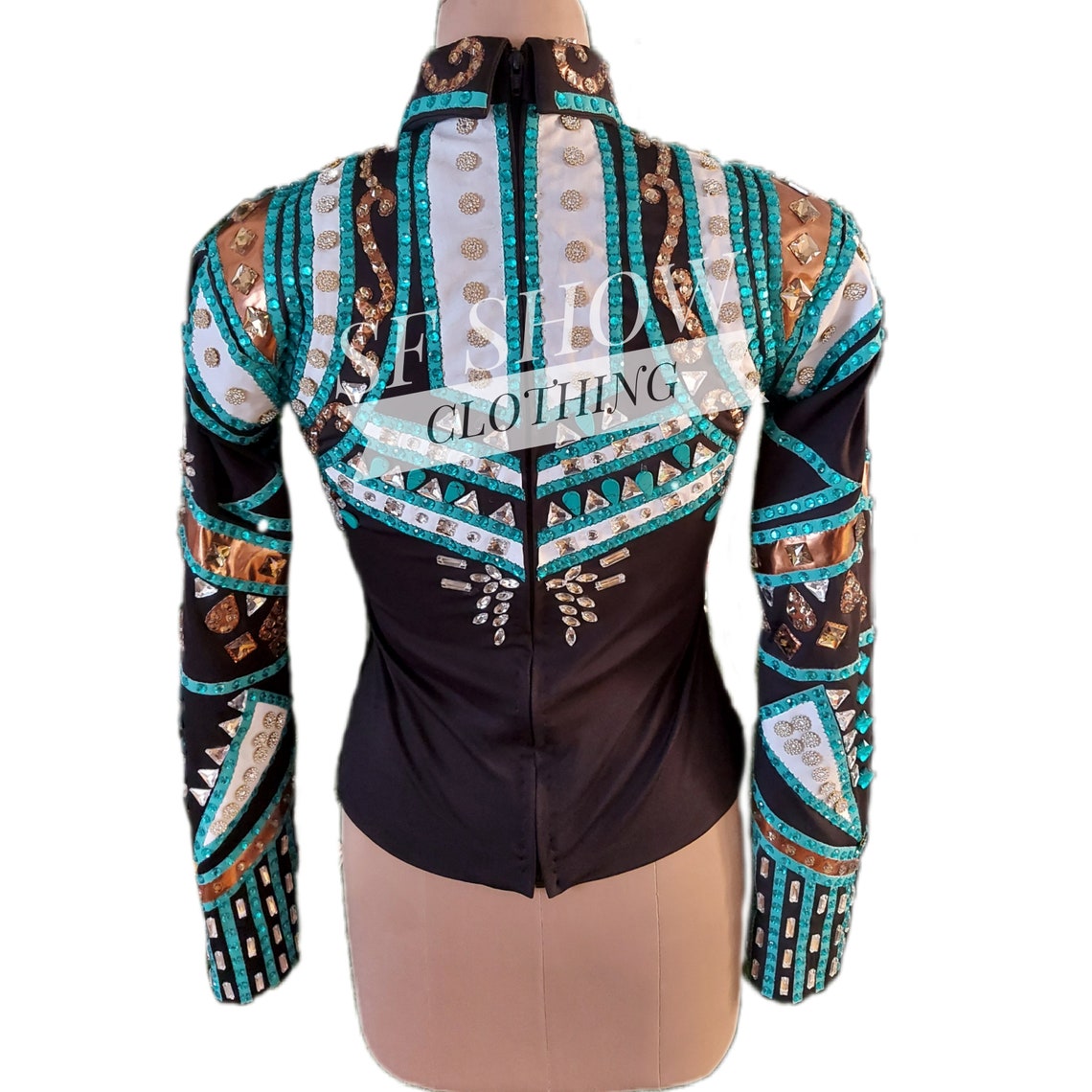 Women Western Combo Show Jacket Black Base and Matching Show - Etsy