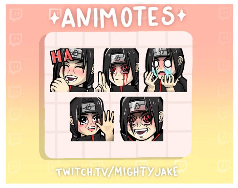 Twitch Emote / Anime Character Streamer Emoji / Emotes - Etsy