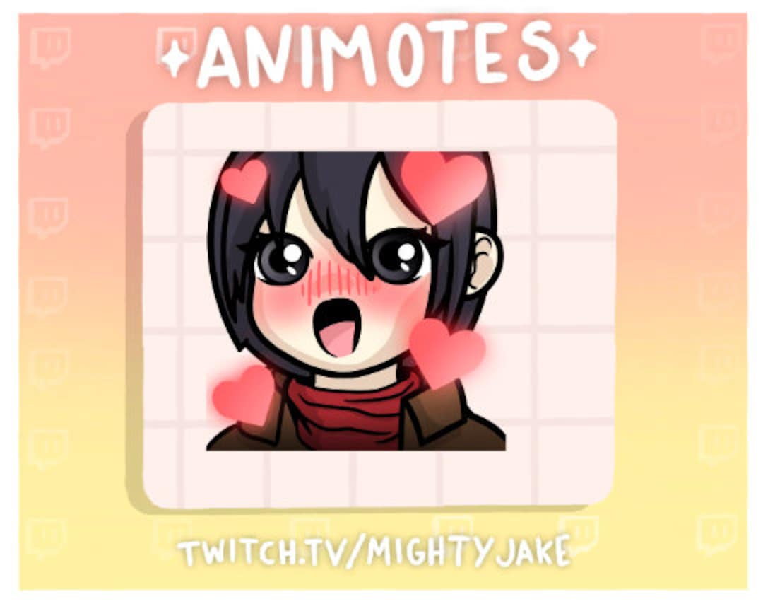 Twitch Emote / Mikasa Heart Streamer Emoji - Etsy