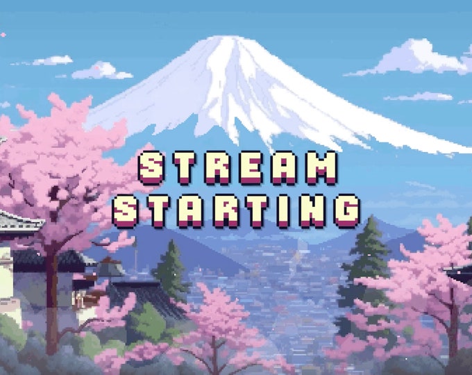 Cute 4x Animated Twitch Stream Screens Pack~ 8bit Pixel Art Animation ...