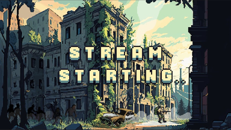 Animated Twitch Screens/overlays | Pixel Art | Stream Starting/stream ...