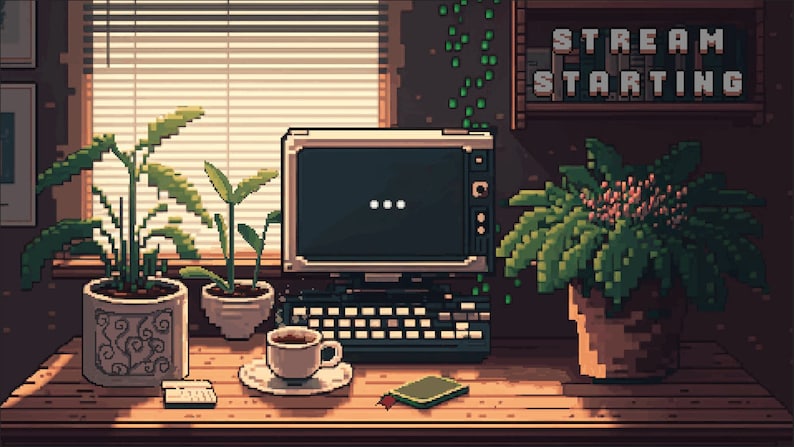 Animated Twitch Screens/overlays | Pixel Art | Stream Starting/brb ...