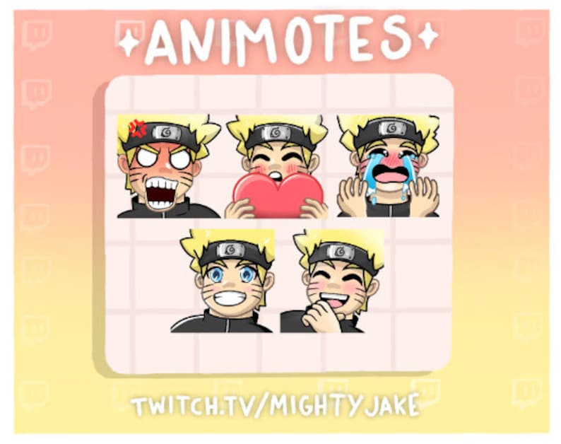 Twitch Emote / Anime Character Streamer Emoji / Emotes - Etsy