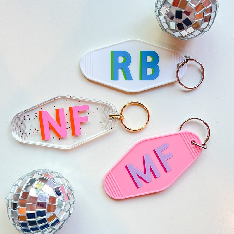 Preppy Keychain - Etsy