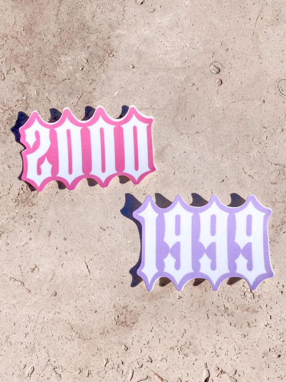 CUSTOM Year Sticker - Etsy