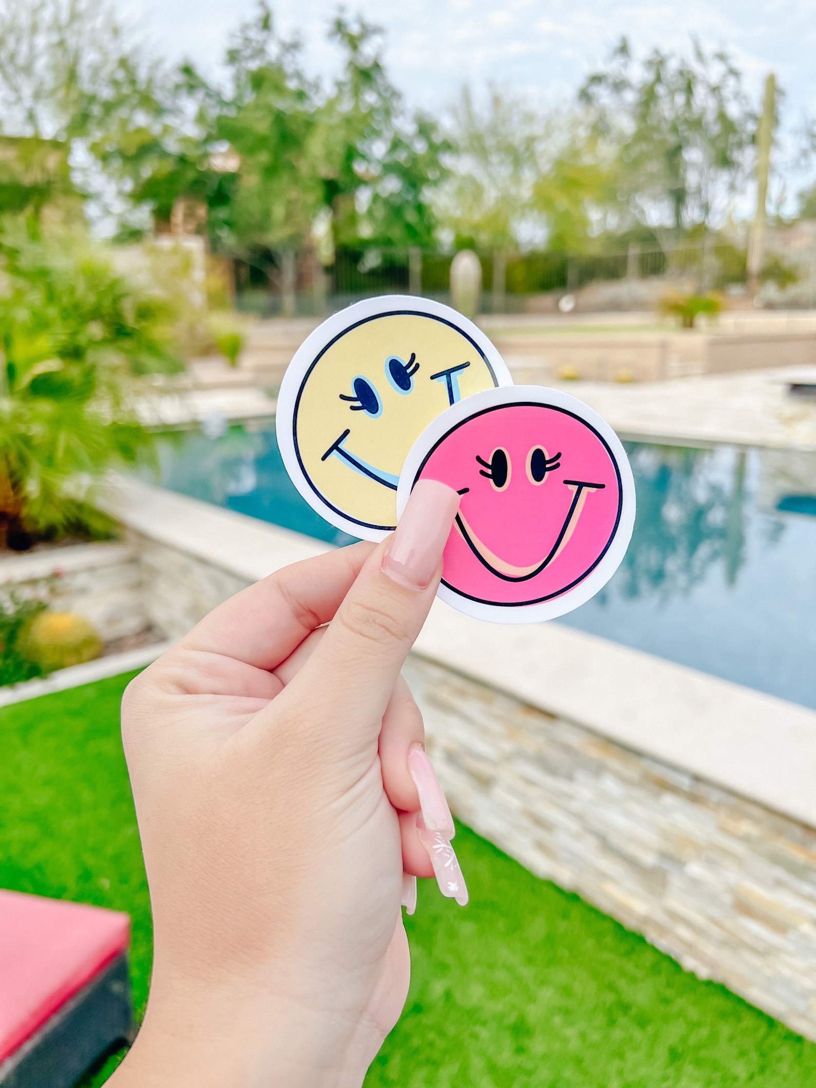 Y2K Smiley Face Sticker - Etsy Singapore