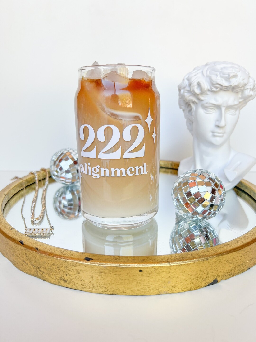 Angel Number Modern Coffee Glass Beer Can Glass Angel - Etsy