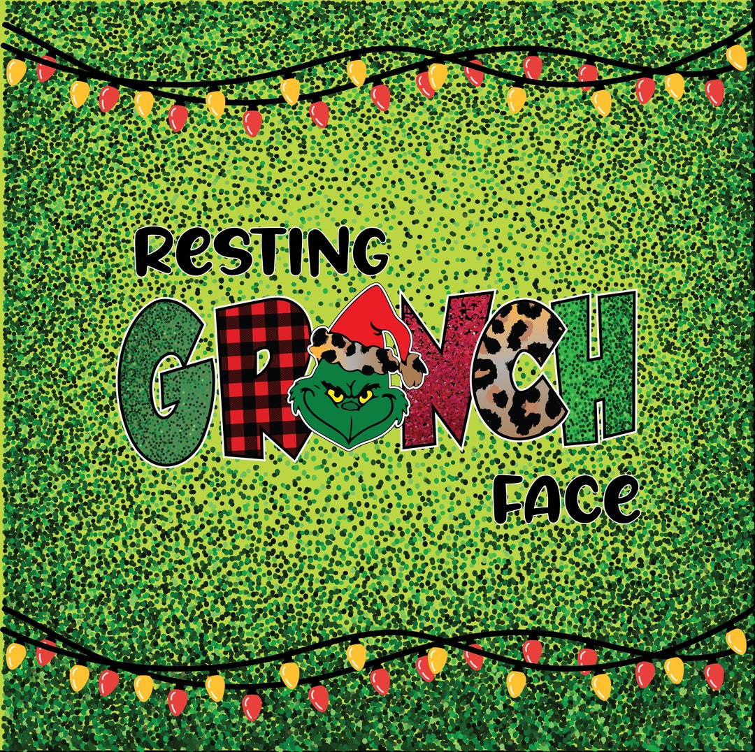 Resting Grinch Face - Etsy