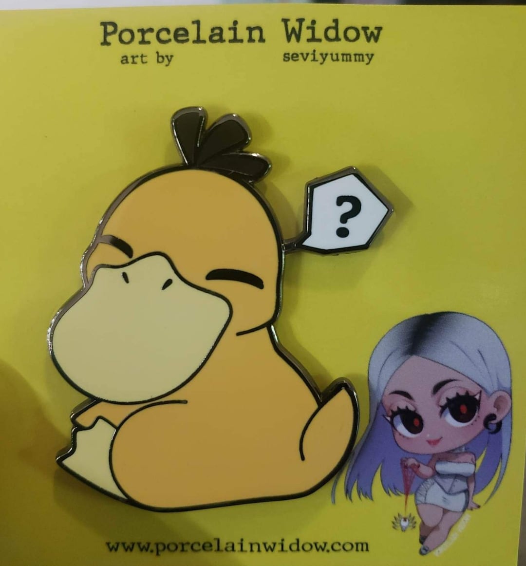 Yellow Psychic Duck Enamel Pin - Etsy