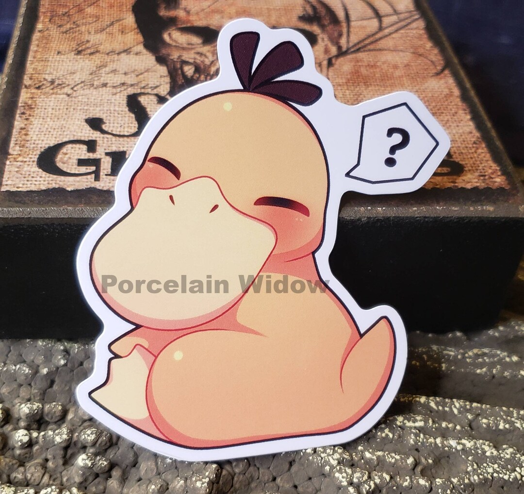 Yellow Psychic Duck Vinyl Sticker - Etsy
