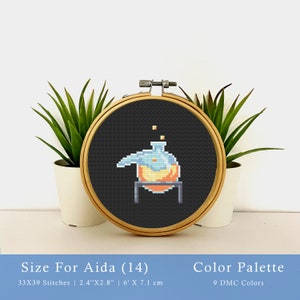 20 Tiny Cross Stitch Lab Elements Set , Mini Cross Stitch Chemistry ...