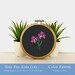 Tiny Cross Stitch Pansey Flower , Mini Cross Stitch Flower , Small Easy ...