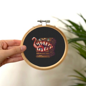 20 Tiny Cross Stitch Monsters Set , Mini Cross Stitch Game RPG , Small ...