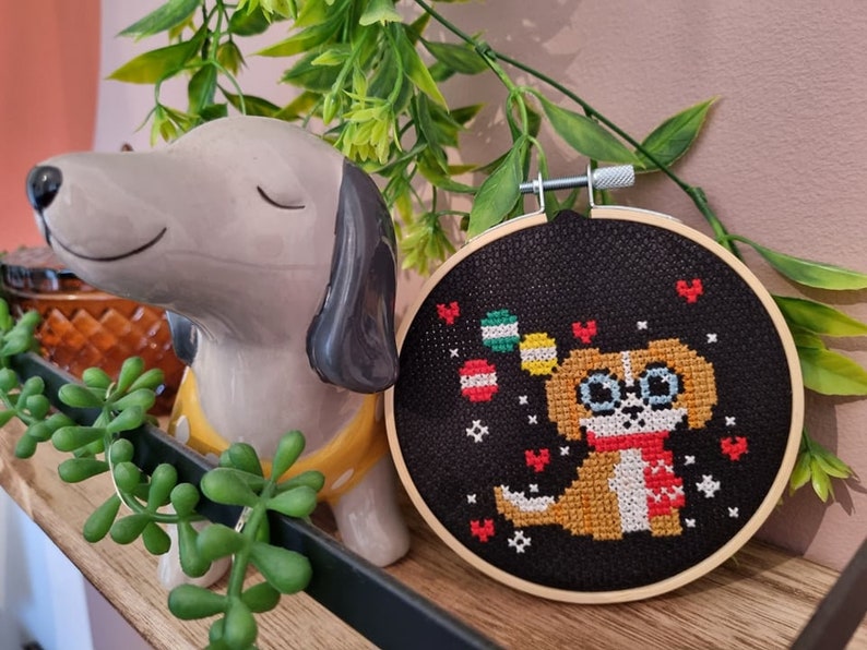 25 Christmas Cross Stitch Mini Animals Pattern Set , Tiny Cross Stitch ...