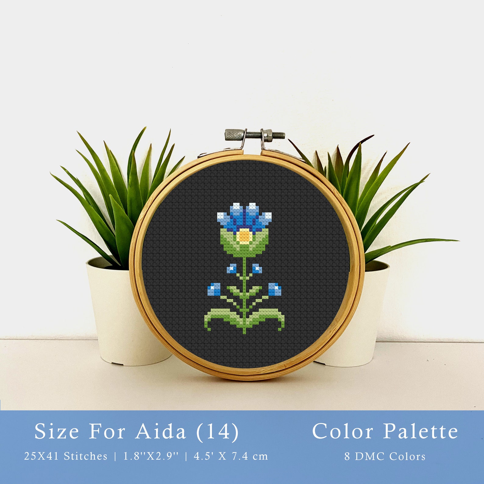 20 Tiny Cross Stitch Folk Flower Set , Mini Cross Stitch Bundle , Small ...