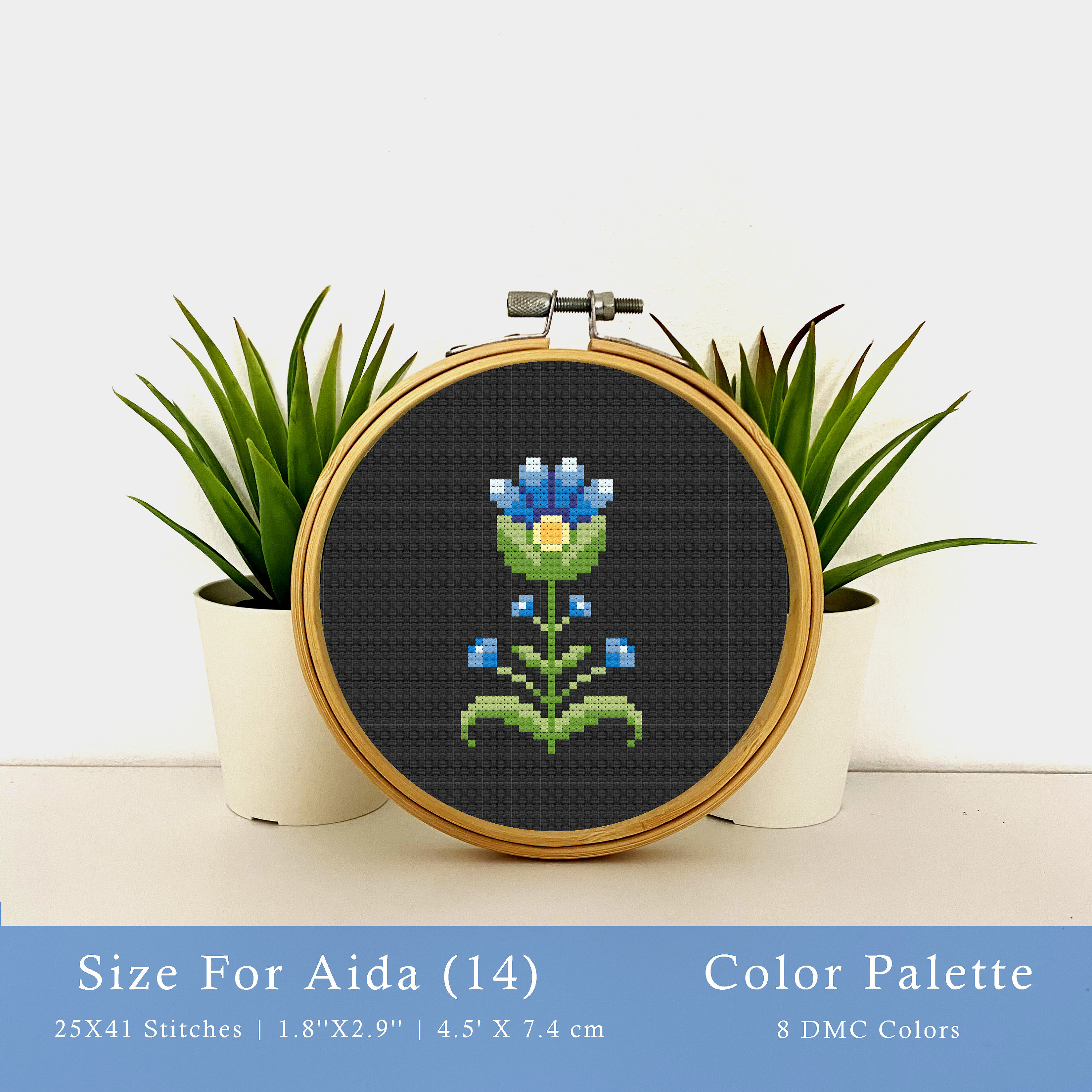 20 Tiny Cross Stitch Folk Flower Set , Mini Cross Stitch Bundle , Small ...