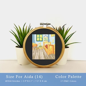 60 Tiny Cross Stitch Masterpieces Set , Mini Cross Stitch Famous ...