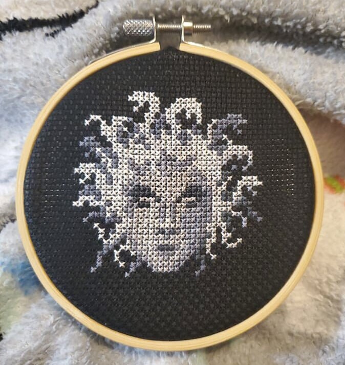 Tiny Cross Stitch Medusa Pattern Mini Cross Stitch Greek - Etsy