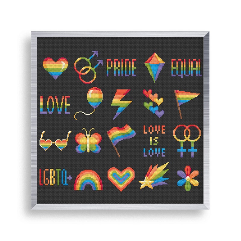 Pride Cross Stitch - Etsy