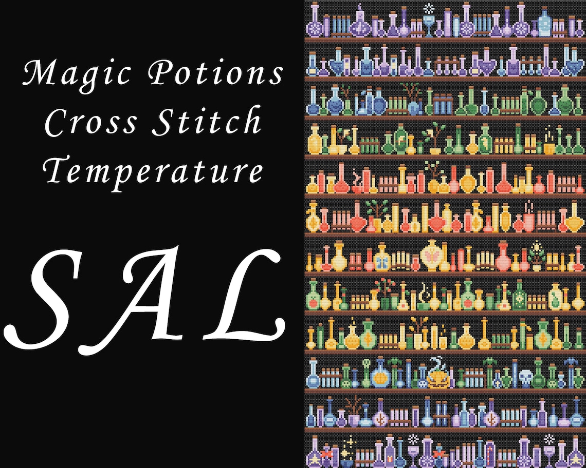 Magic Potions Temperature SAL Fantasy Stitch Along Cross - Etsy Australia