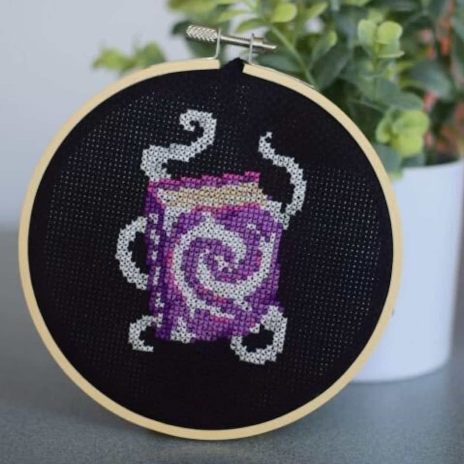 20 Tiny Cross Stitch Magic Book Set , Mini Cross Stitch RPG Bundle ...