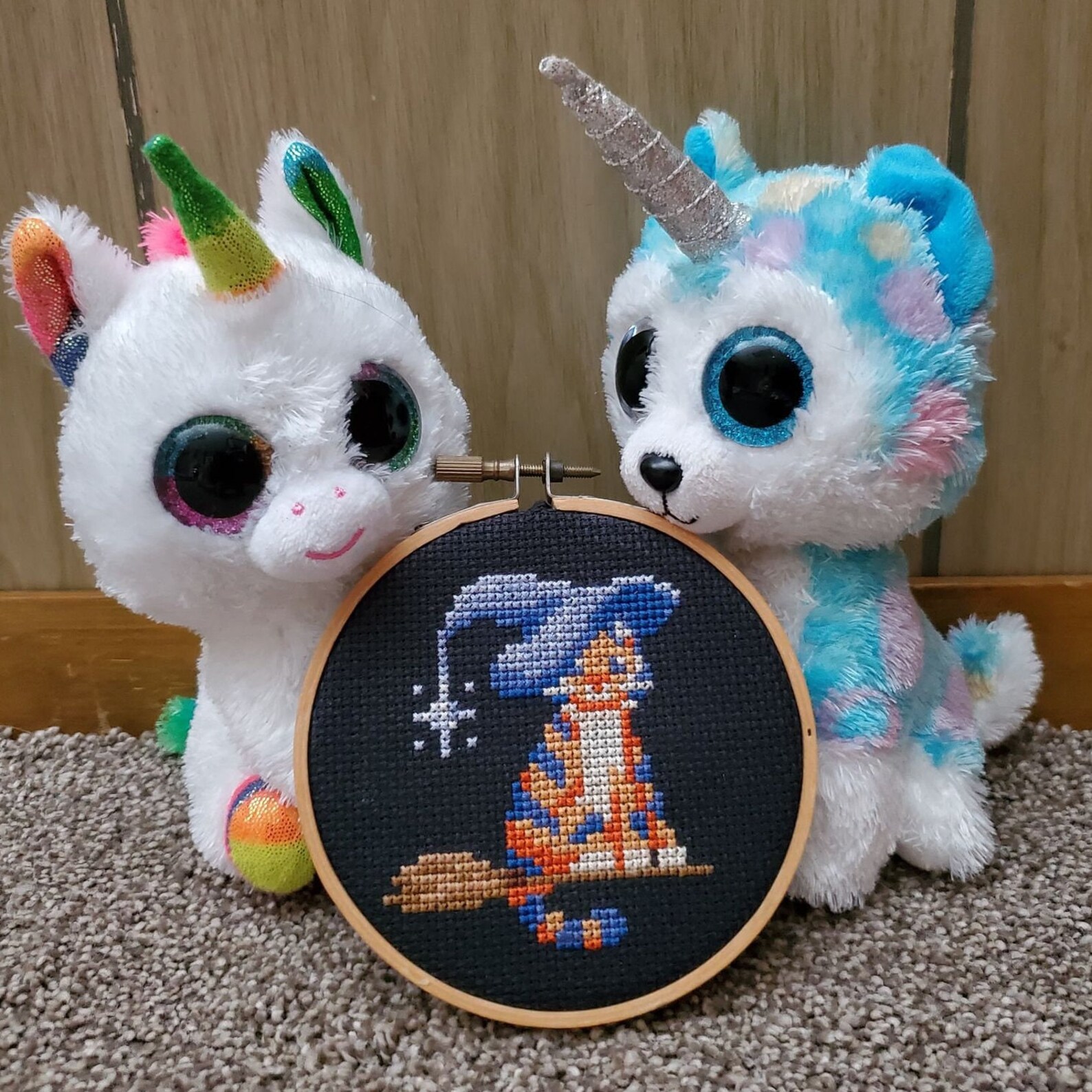 60 Tiny Cross Stitch Magic Animals Set , Mini Cross Stitch Wizard ...