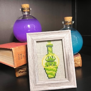 60 Tiny Cross Stitch Magic Potions Set , Mini Cross Stitch RPG , Small ...