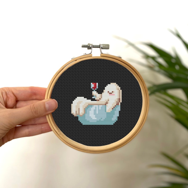 20 Tiny Cross Stitch Cute Ghosts Set Mini Cross Stitch - Etsy