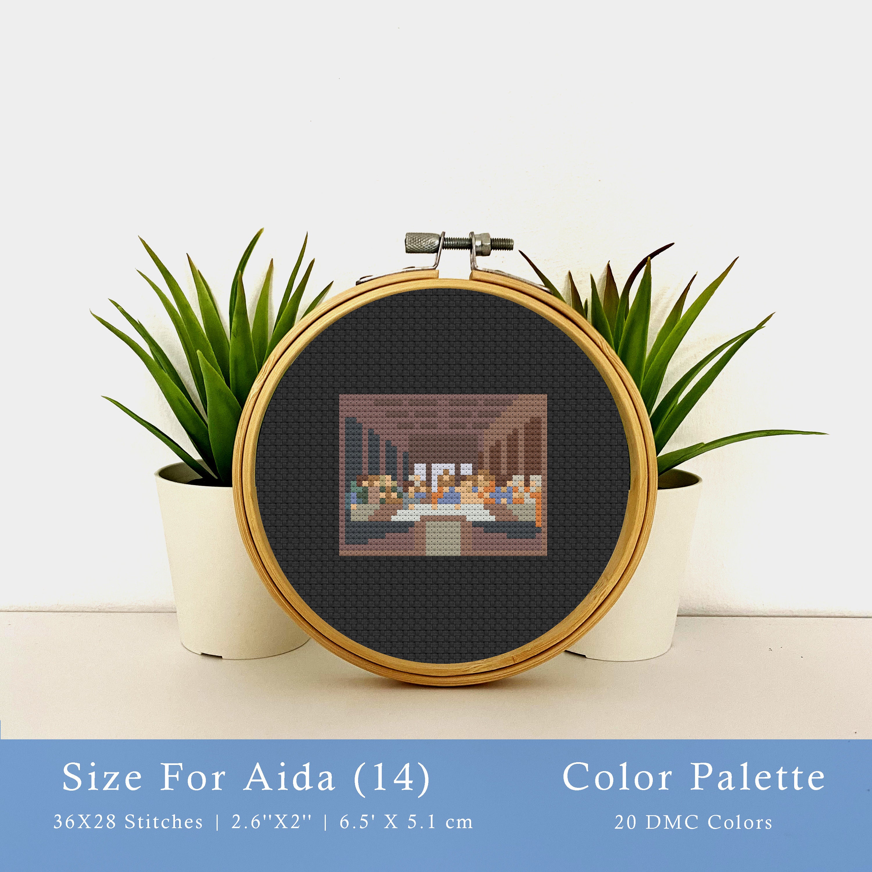 The Last Supper Tiny Cross Stitch Pattern Mini Cross Stitch - Etsy