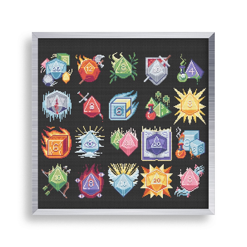 Dnd Cross Stitch - Etsy