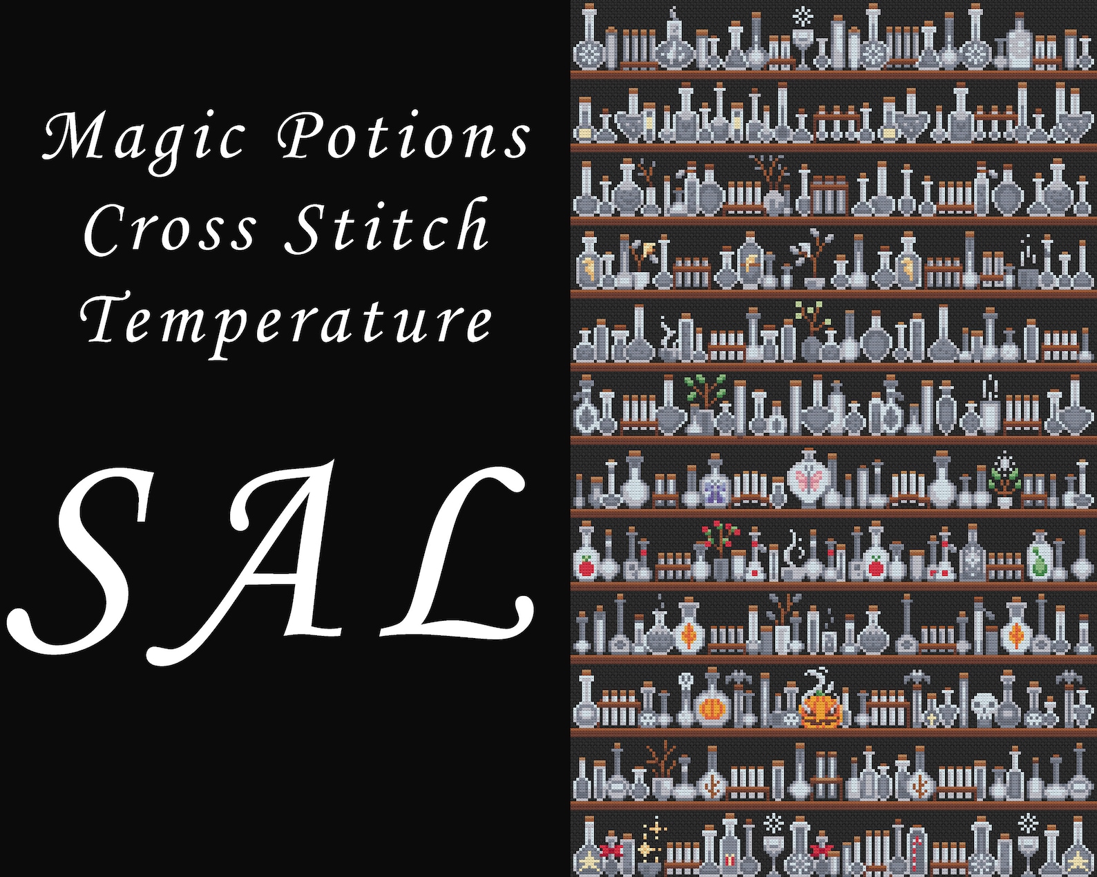 Magic Potions Temperature SAL Fantasy Stitch Along Cross - Etsy
