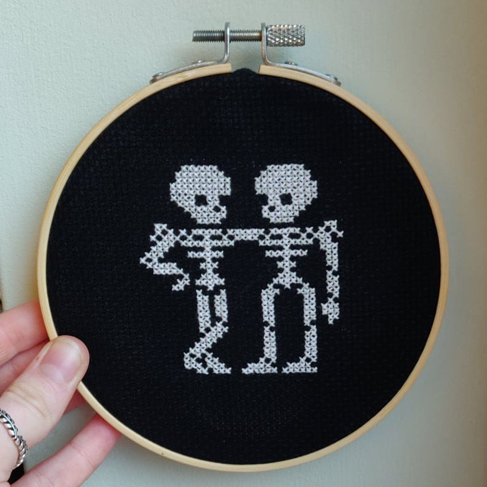 20 Funny Tiny Cross Stitch Skeleton Set , Mini Cross Stitch Halloween ...