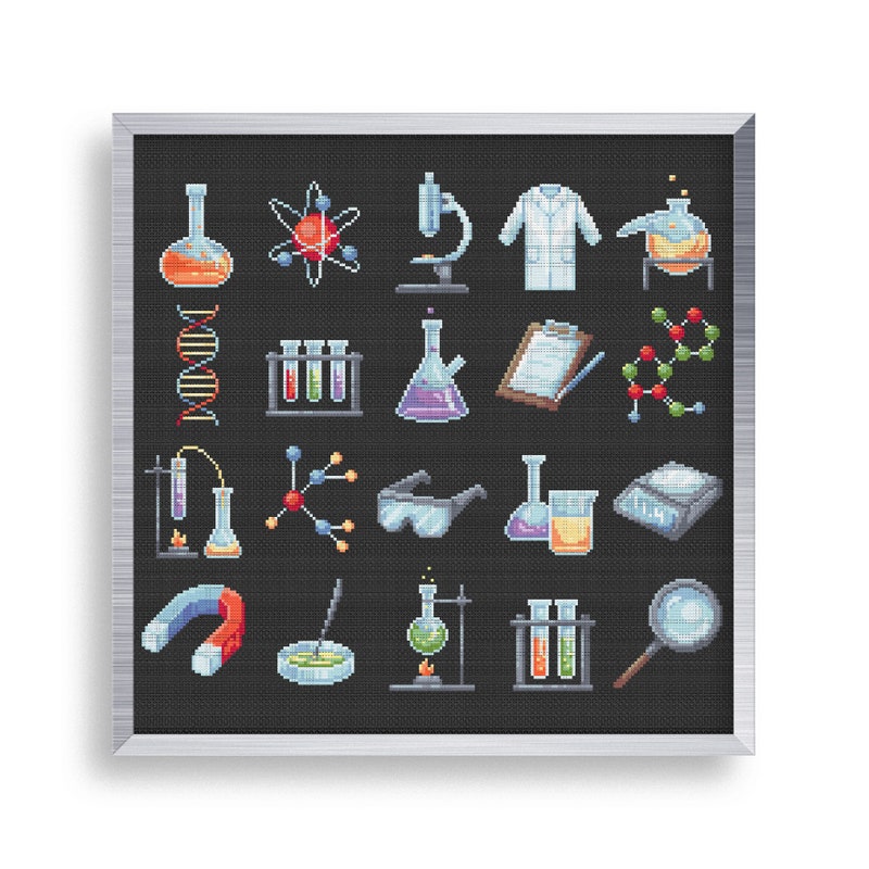 Science Cross Stitch - Etsy