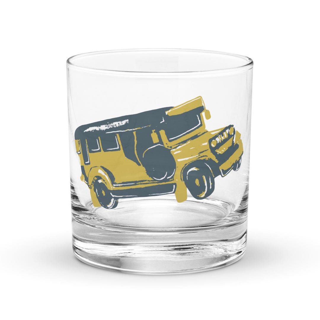 Jeepney Rocks Glass - Etsy