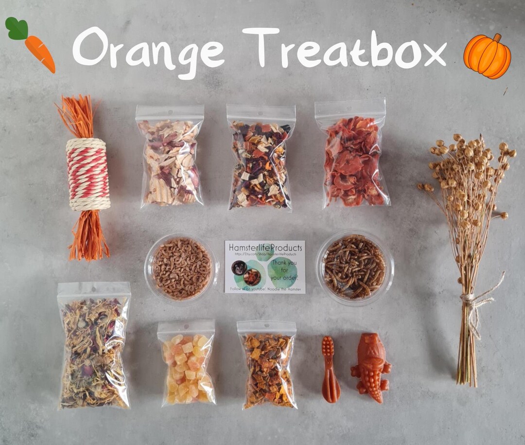 Hamster Treat Box Flaxspray Foraging Flowers Rosehips Dried Fruit ...